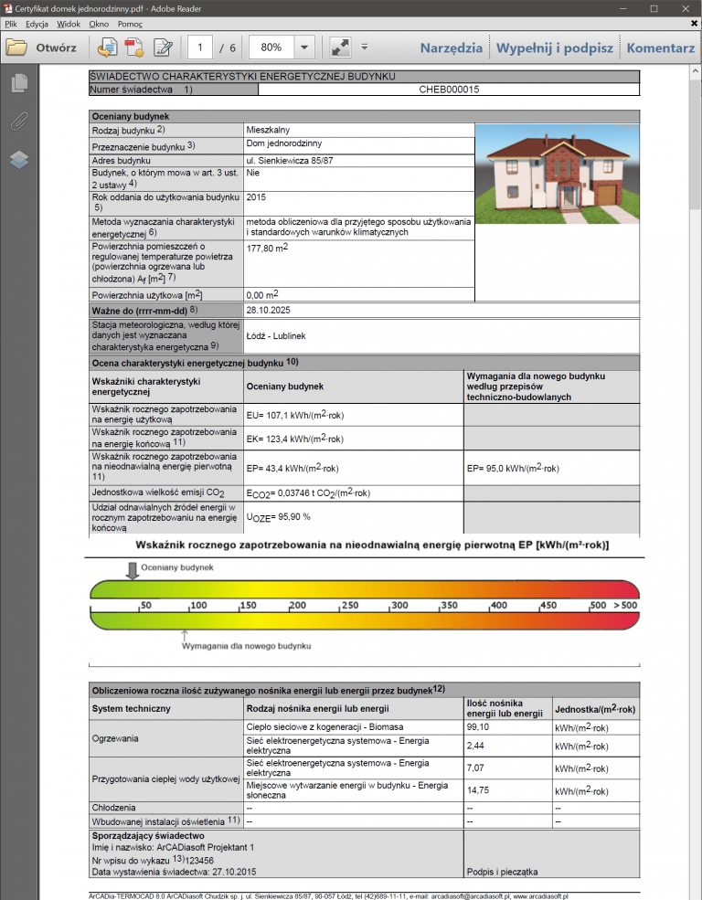JAK SAMEMU WYKONAĆ ŚWIADECTWO ENERGETYCZNE – PORADNIK KROK PO KROKU DLA PROGRAMU ARCADIA ...